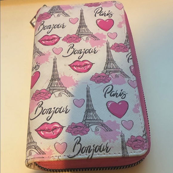 bonjour | Bags | Bonjour Paris Womens Wallet | Poshmark